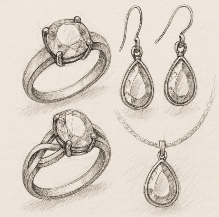 Custom Jewelry Design Process | From Idea to Finished Piece | Joyce’s ...