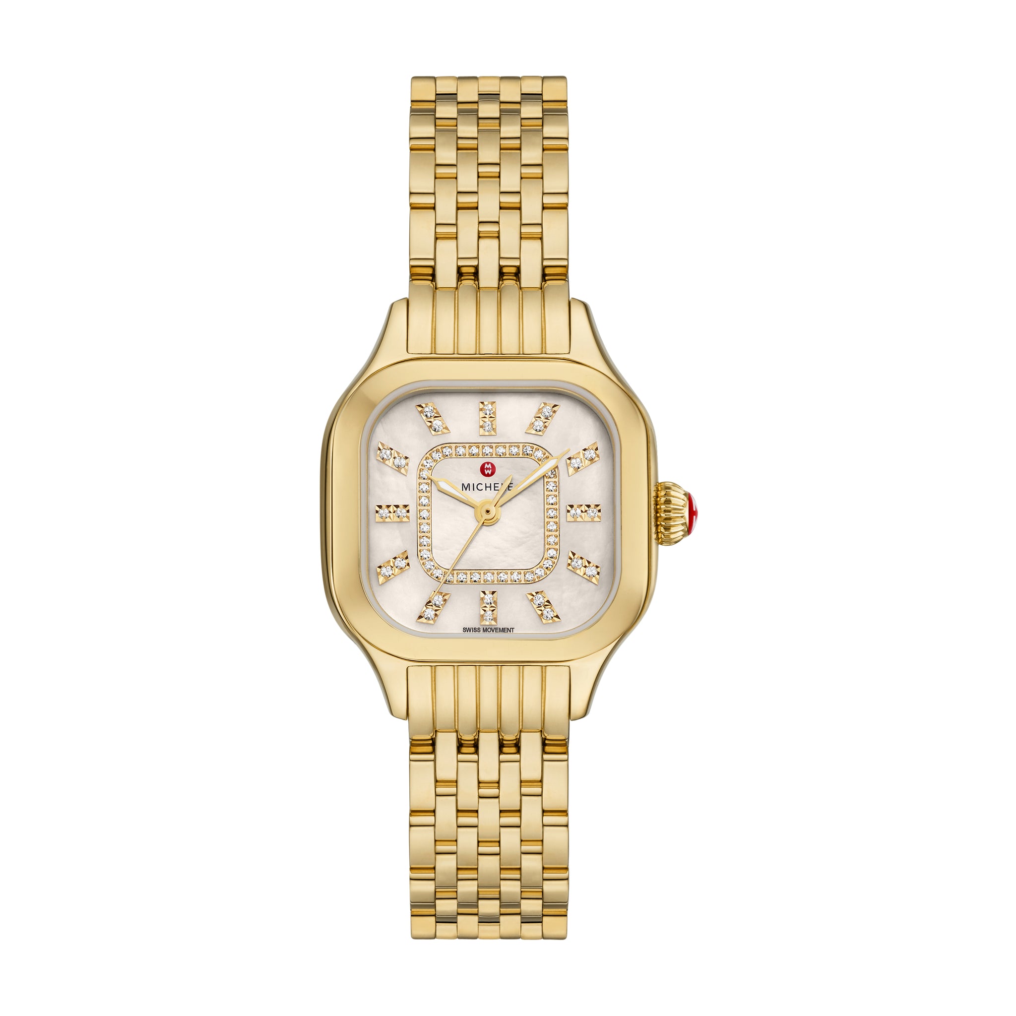 Michele Meggie 18k Gold-Plated Diamond Dial Ref# MWW33B000010